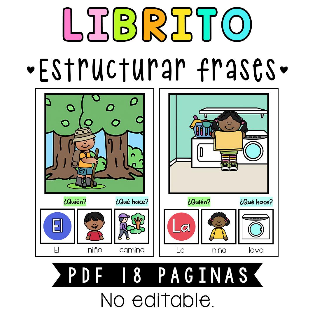 LIBRITO ESTRUCTURAR FRASES | salduu.com