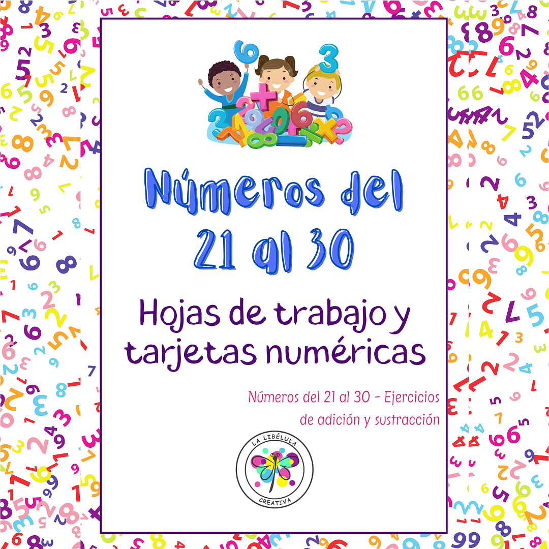 Spanish Numbers 21 30 Adition Subtraction Math Números Adición ...
