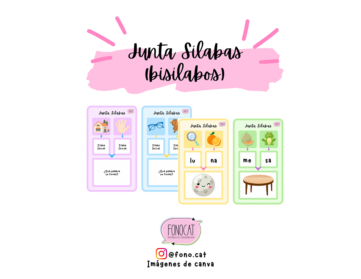 Junta Sílabas (bisílabos) | salduu.com