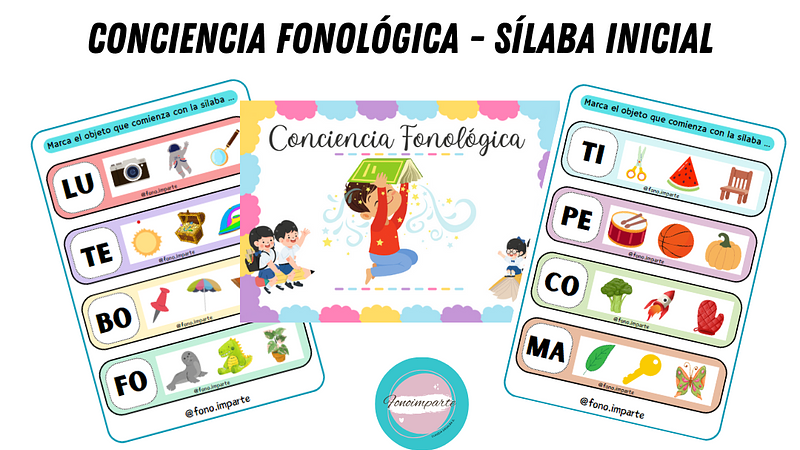 Conciencia Fonológica - Sílaba Inicial | salduu.com