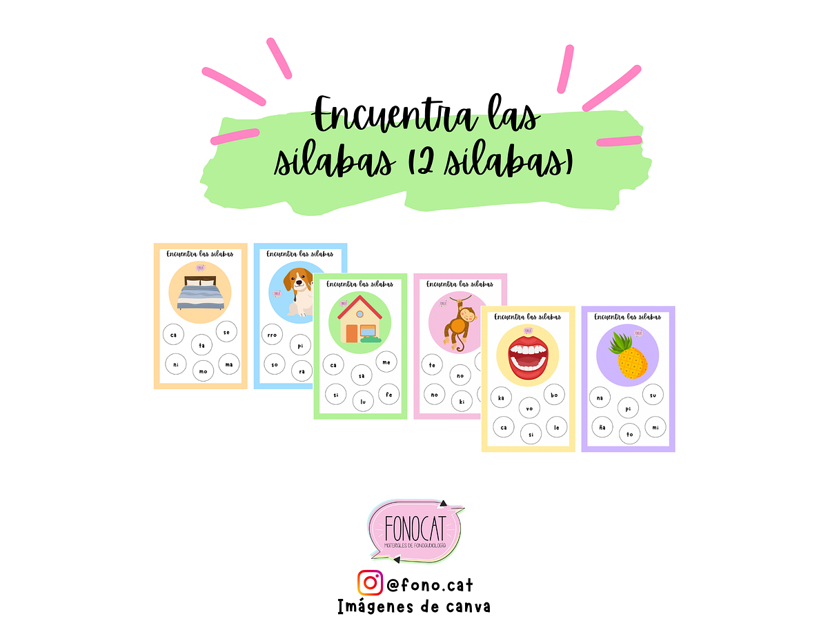 Encuentra las Sílabas | salduu.com