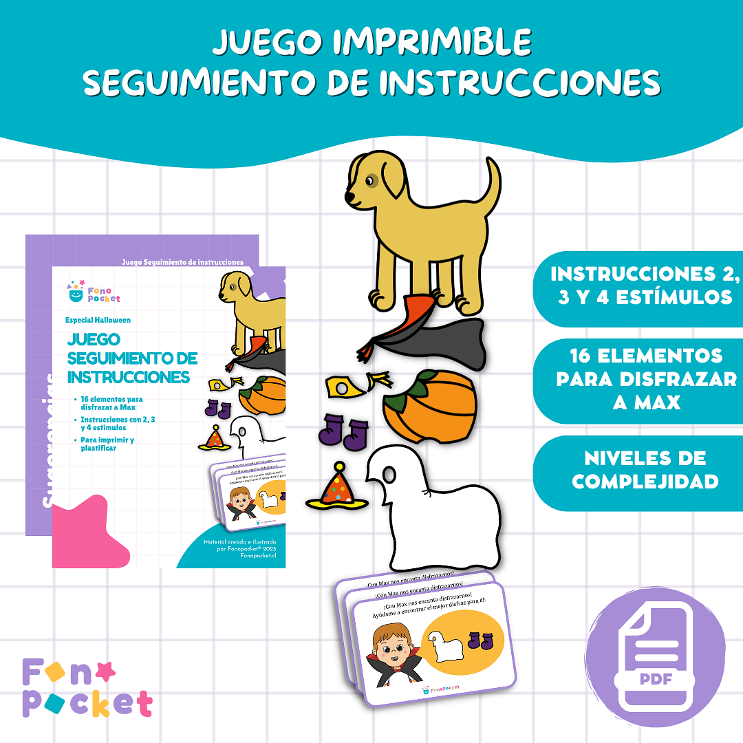 Juego Seguimiento de instrucciones 2 Versión Halloween | salduu.com