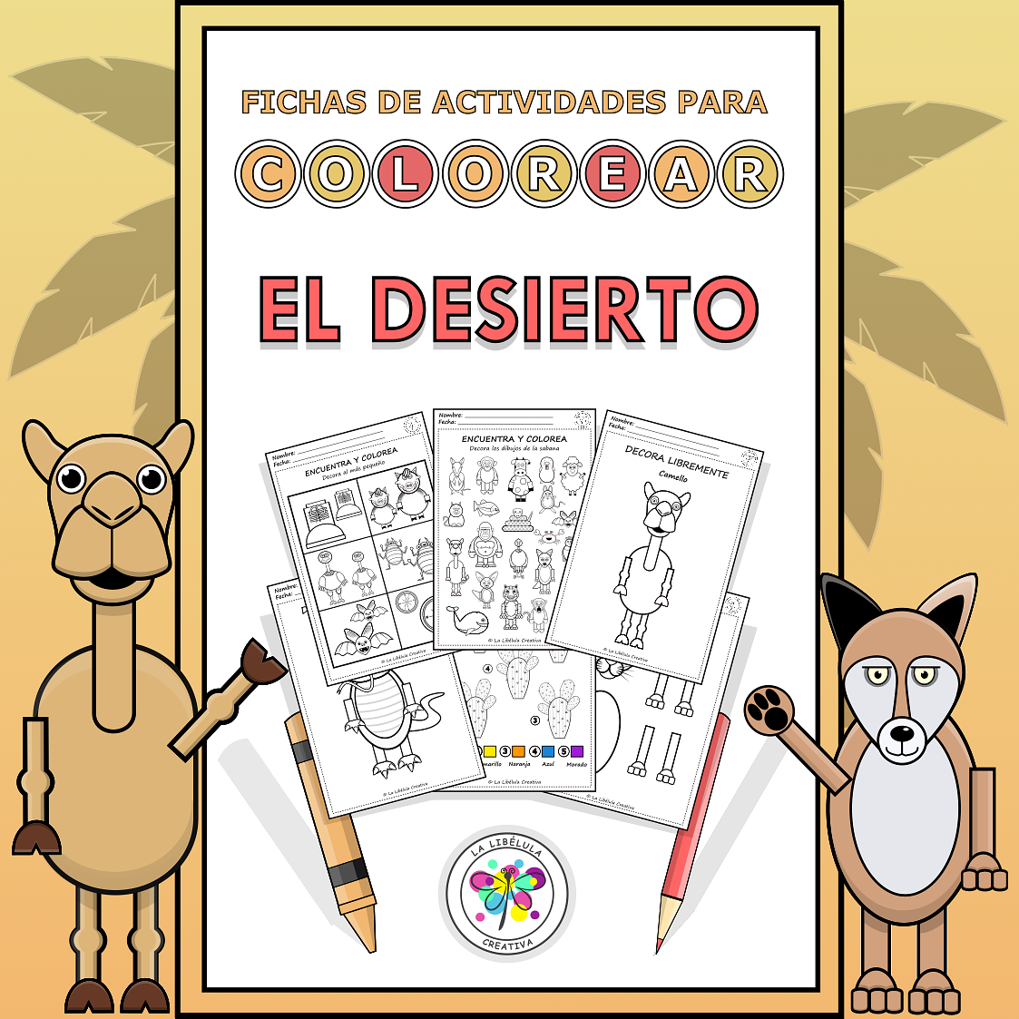 Spanish Worksheets Activities Coloring Desert Actividad colorear ...