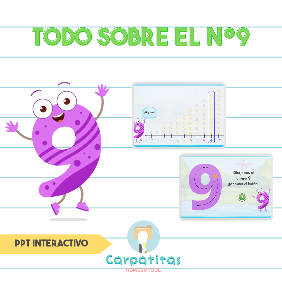 El Número 9 Para Niños | salduu.com