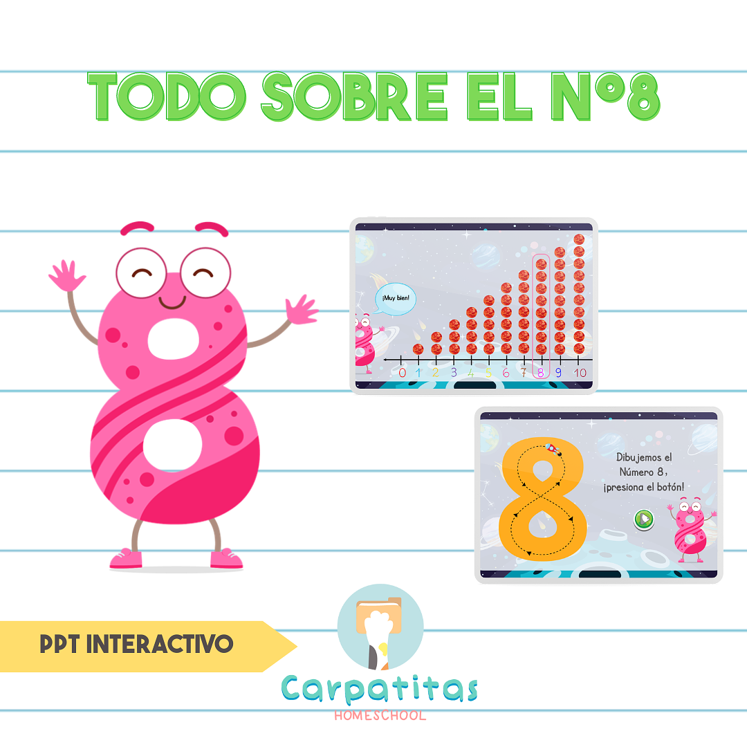 El Número 8 Para Niños | salduu.com