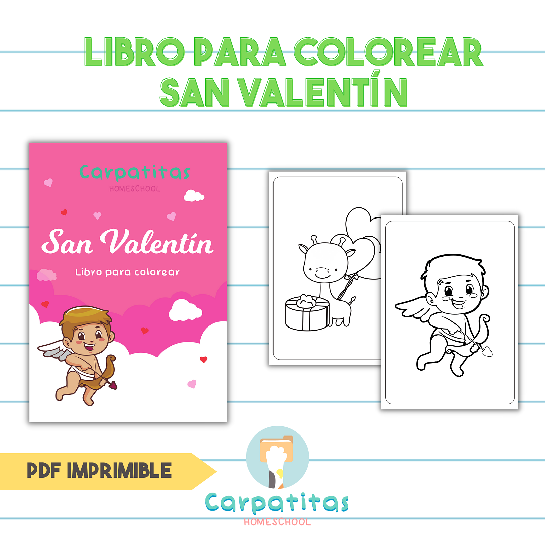 Libro para Colorear de San Valentín | salduu.com