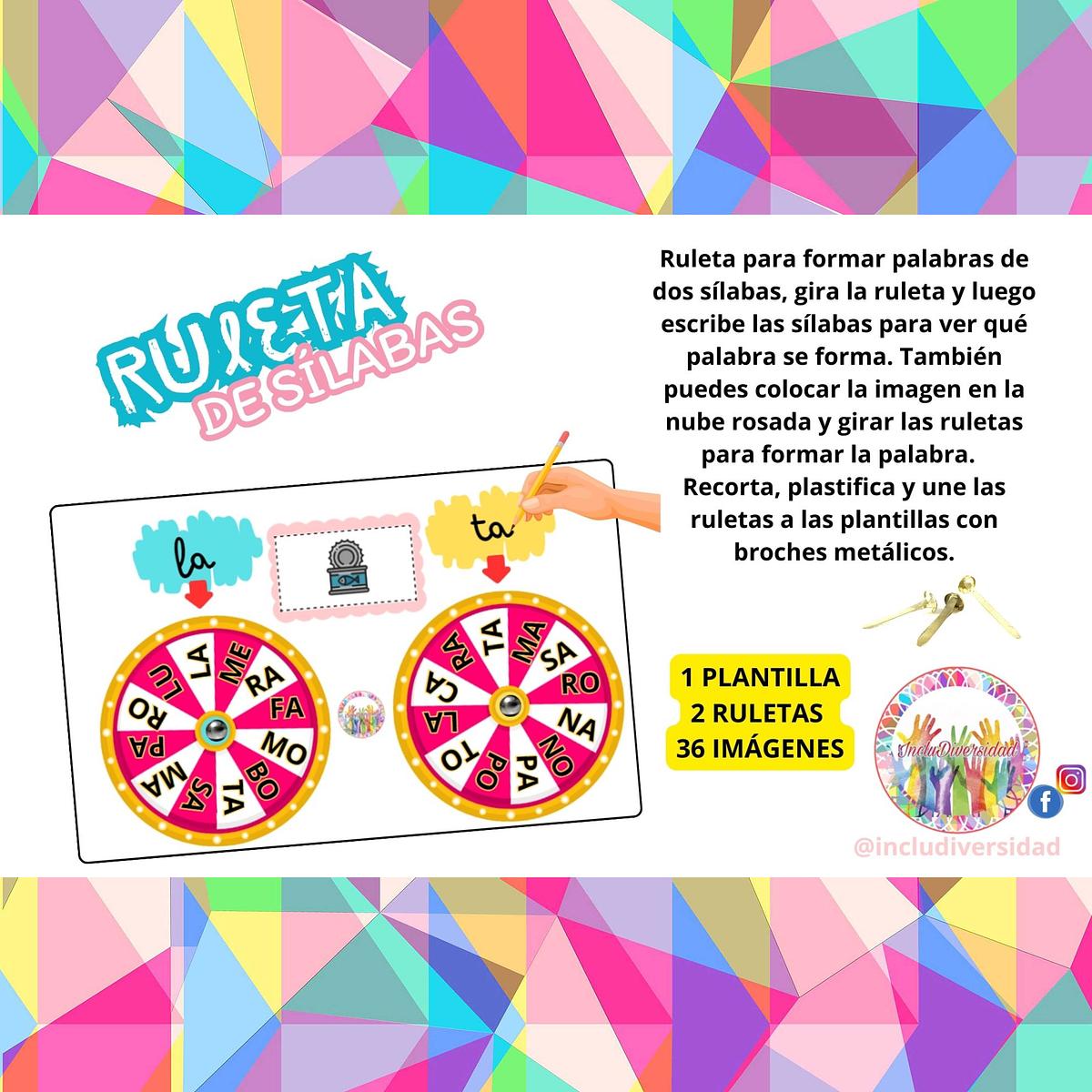 Ruleta de sílabas | salduu.com