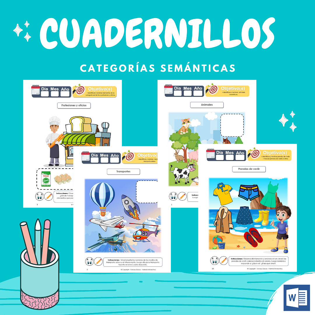PACK: Cuadernillos Categorías Semánticas | salduu.com