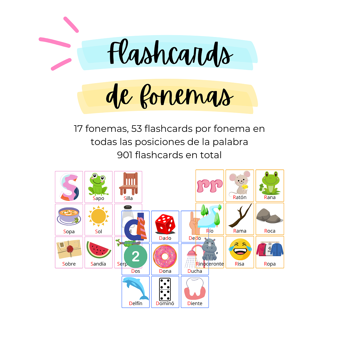 Pack Flashcards Fonemas | salduu.com