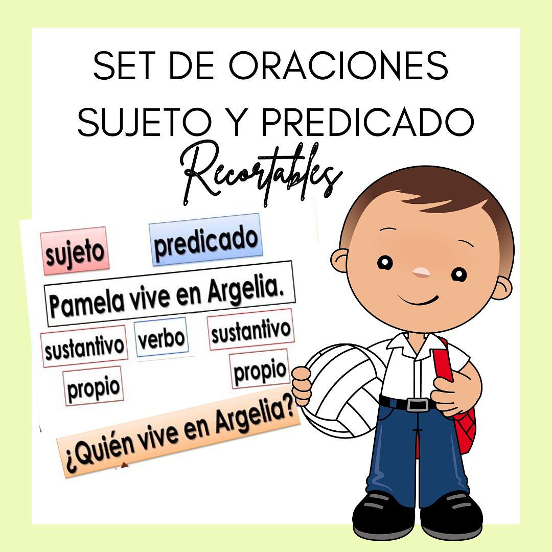 Oraciones recortables sujeto y predicado | salduu.com