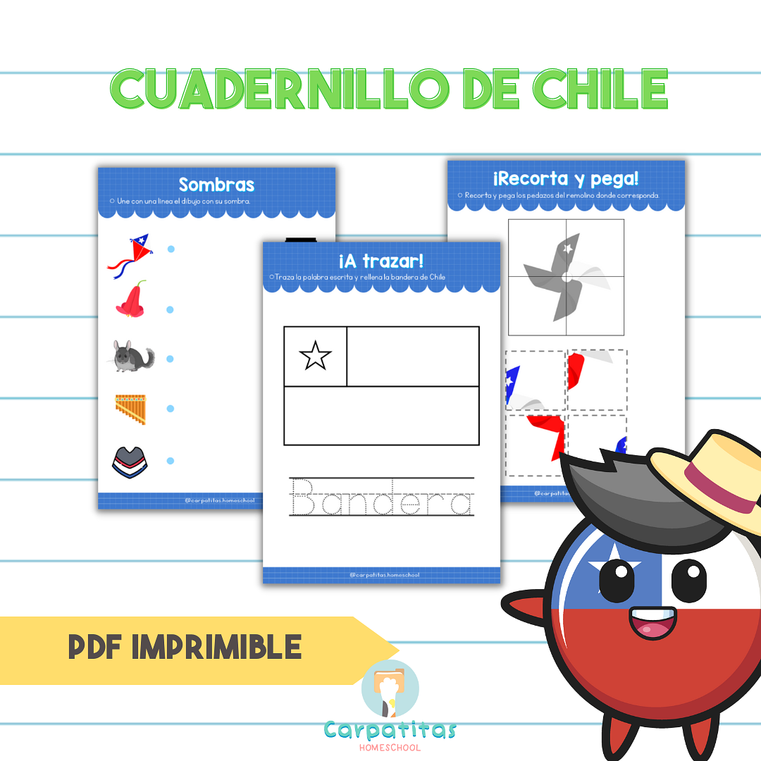 Cuadernillo de Chile Para Niños | salduu.com