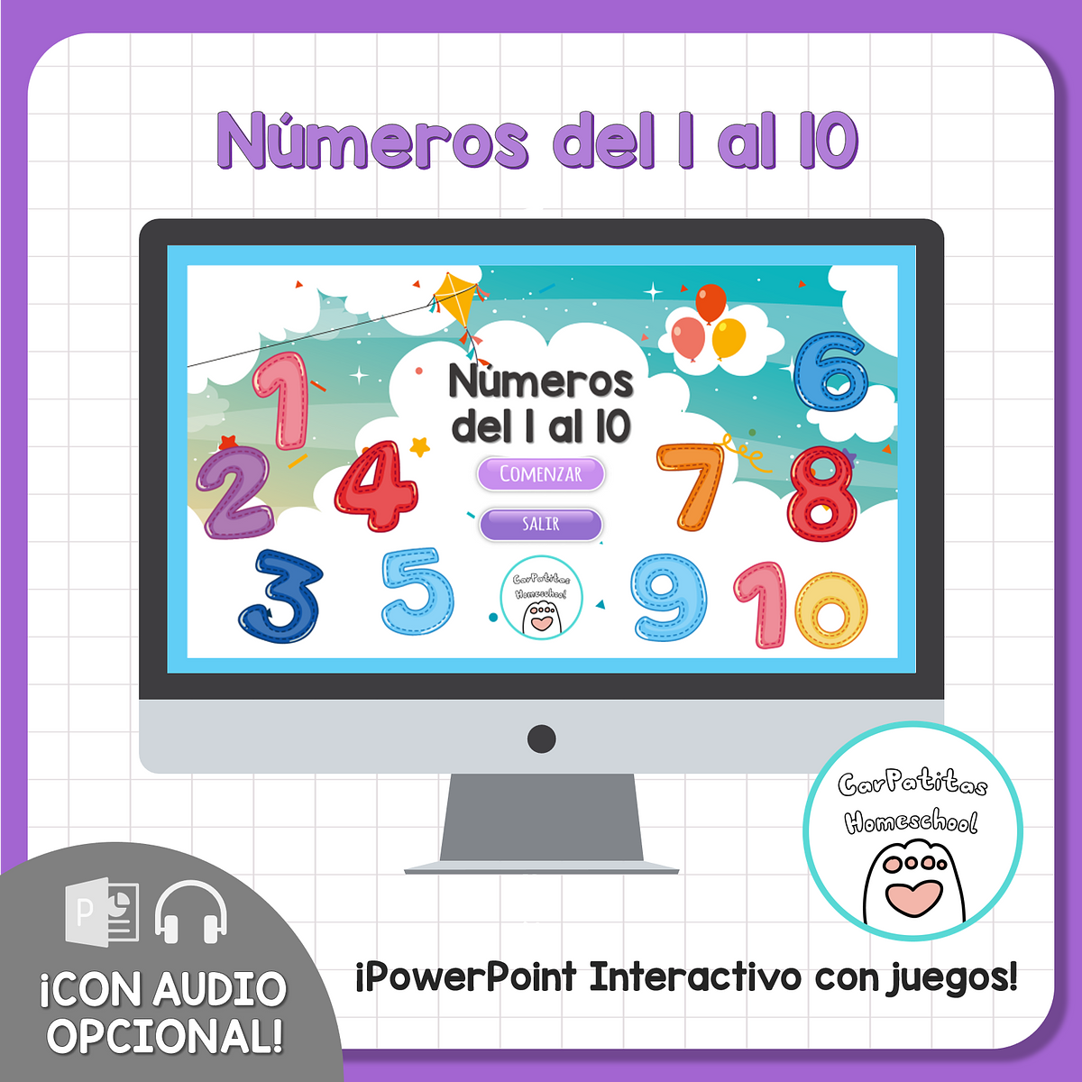 Números del 1 al 10 Para Niños | salduu.com