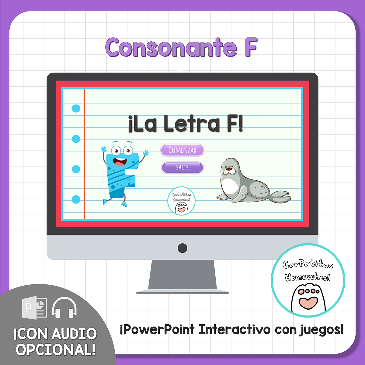 Letra F Para Niños | salduu.com