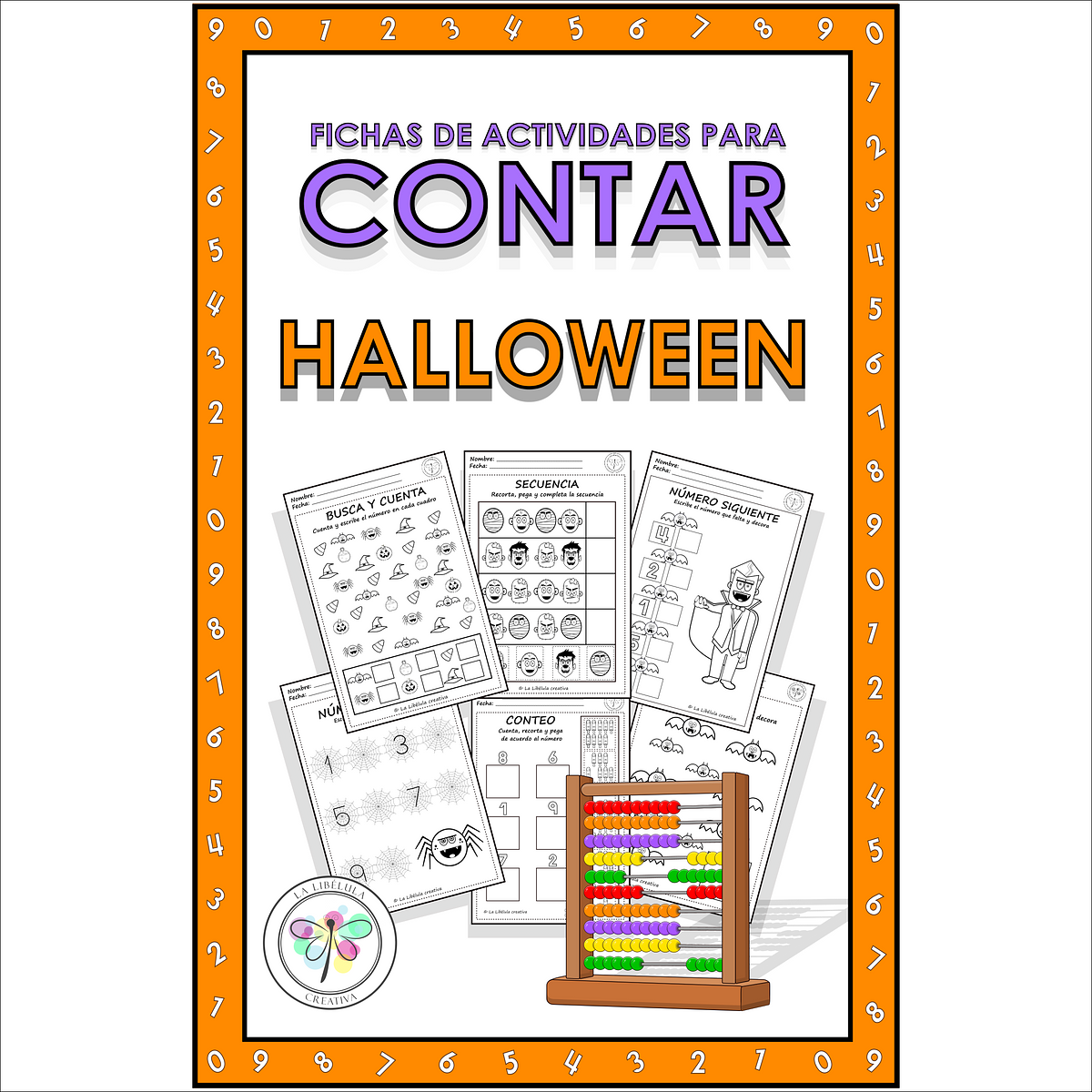 Spanish Activities Count Halloween Actividades Contar Números 0 a 10 ...