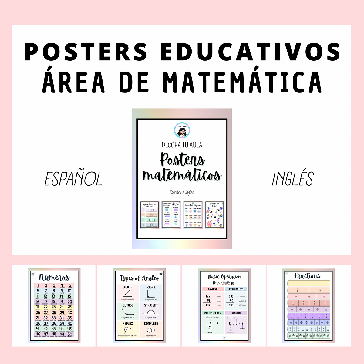 48 POSTERS ÁREA MATEMÁTICA | salduu.com