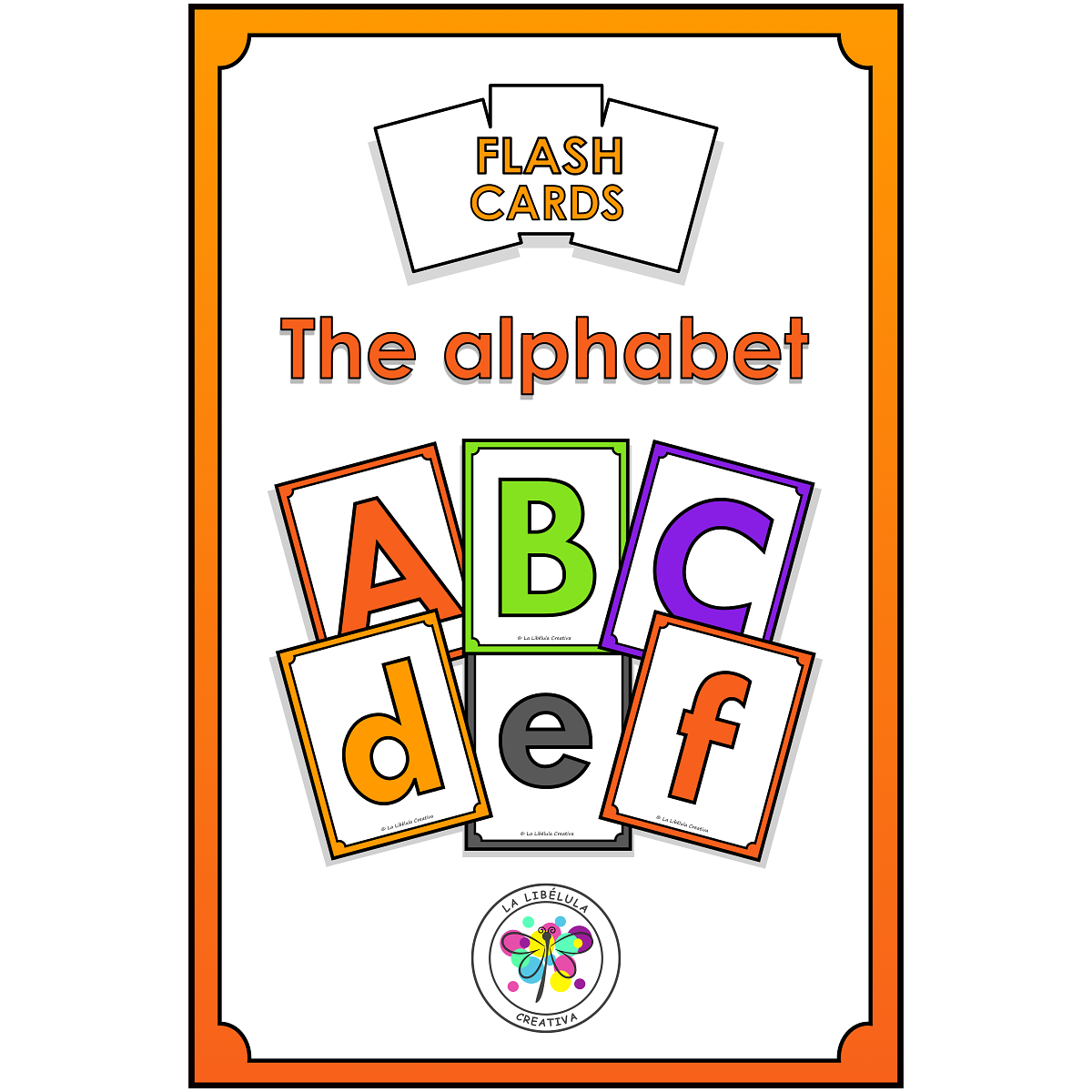 Flash Cards Alphabet ABC Letters Capital Vowels Coloring Halloween ...