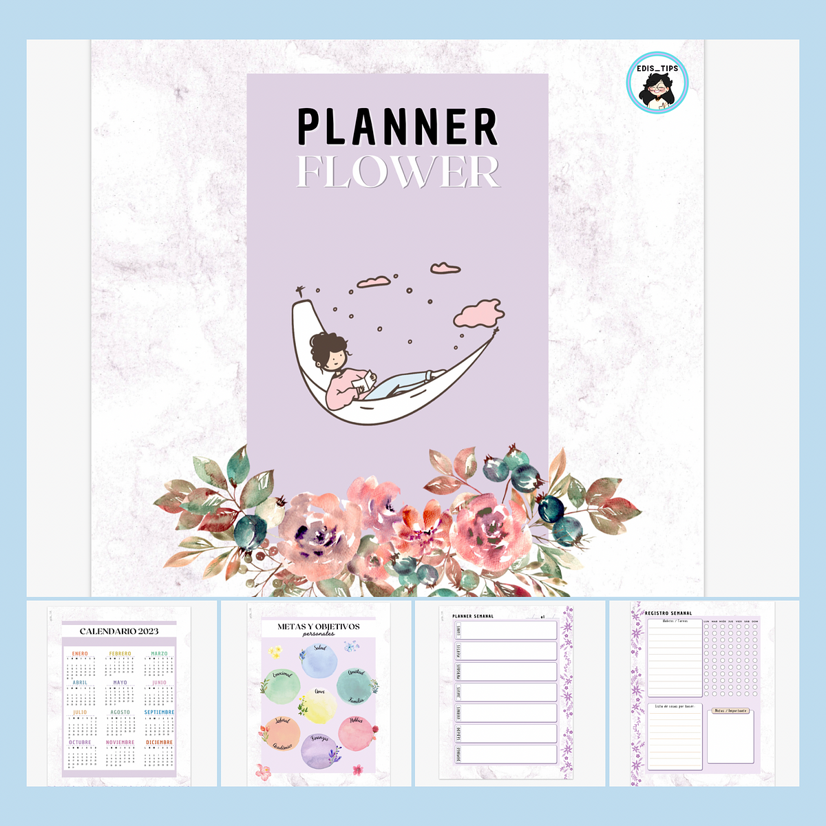 PLANNER 2024 - FLOWER | salduu.com