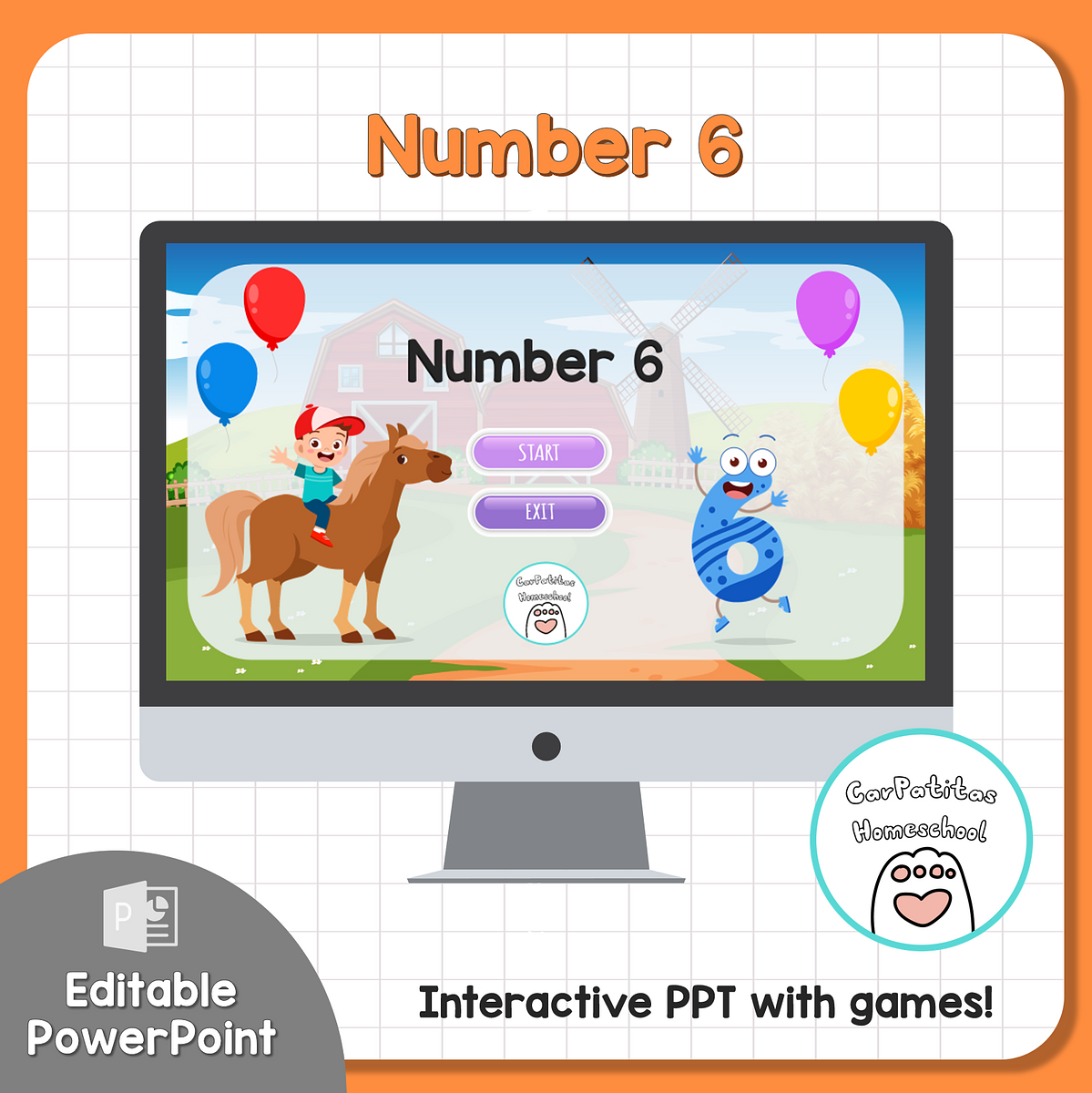 Number 6 PPT | Número 6 en Inglés | salduu.com