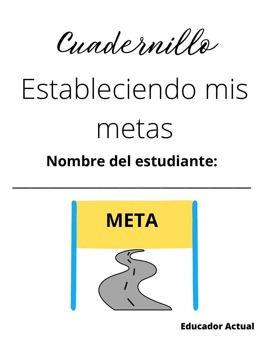 Cuadernillo: Estableciendo mis metas | salduu.com