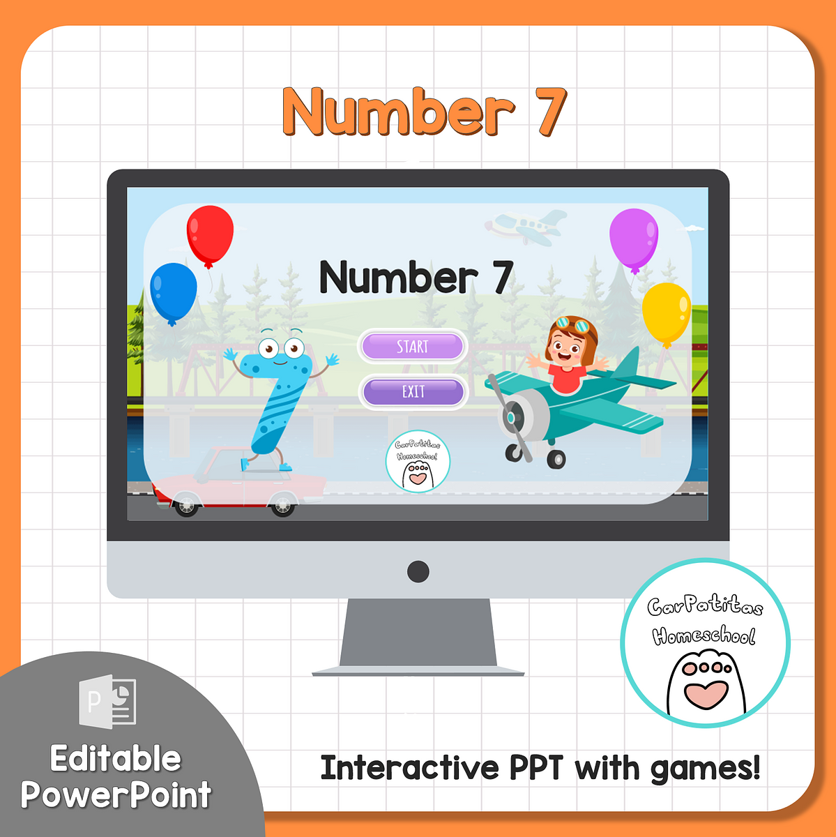 Number 7 PPT | Número 7 en Inglés | salduu.com