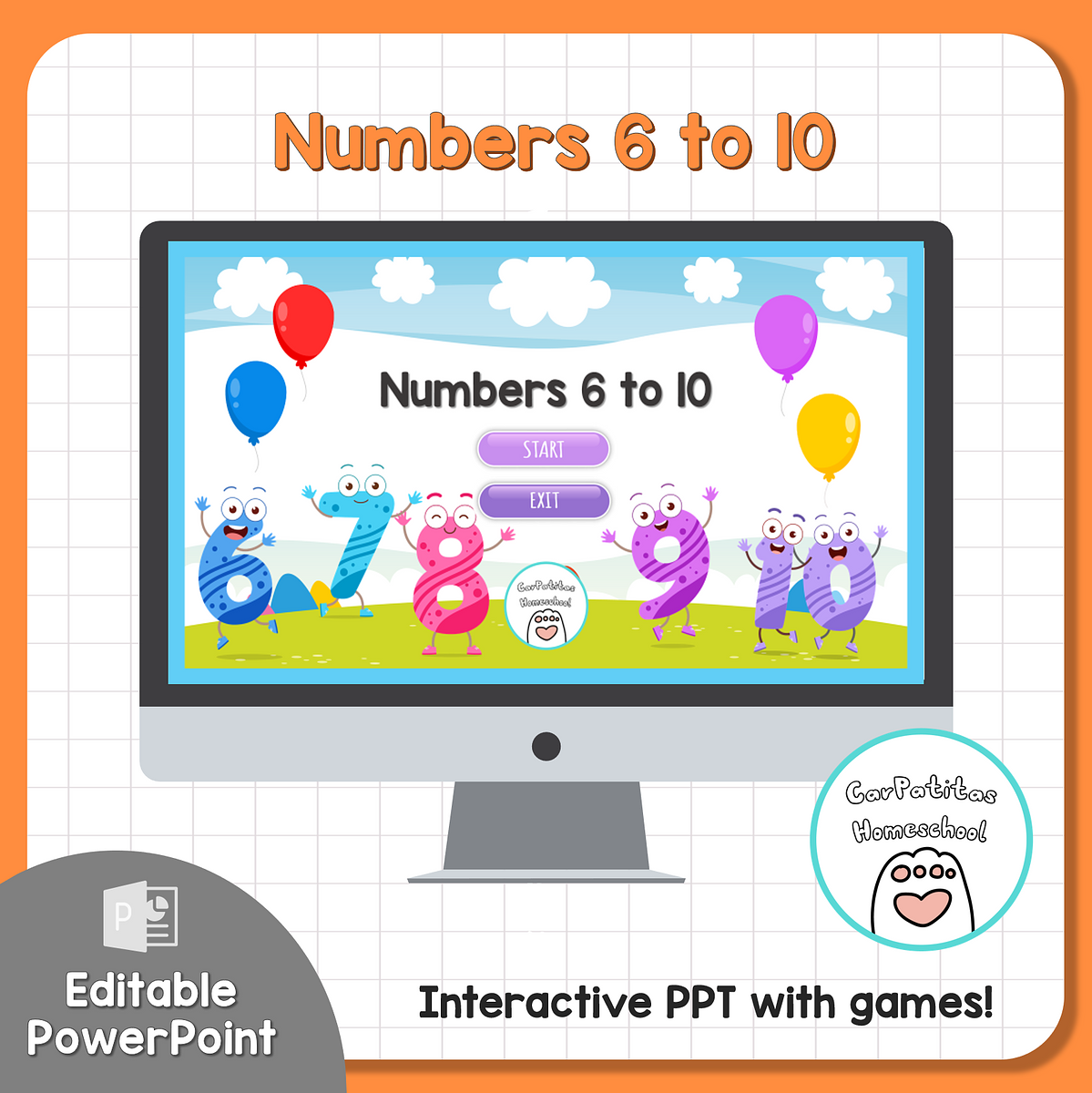 Numbers 6 to 10 | salduu.com