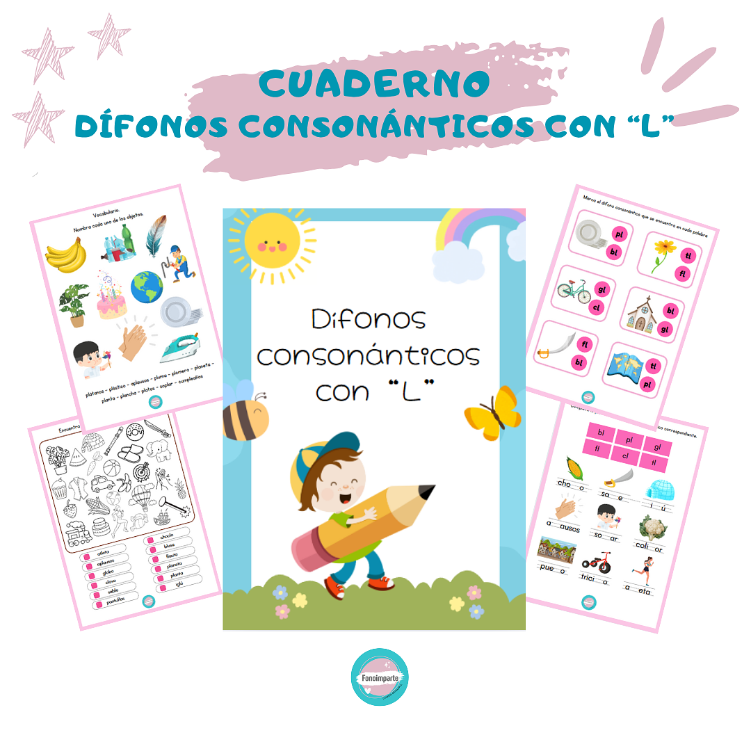 Cuaderno Dífonos Consonánticos con L | salduu.com