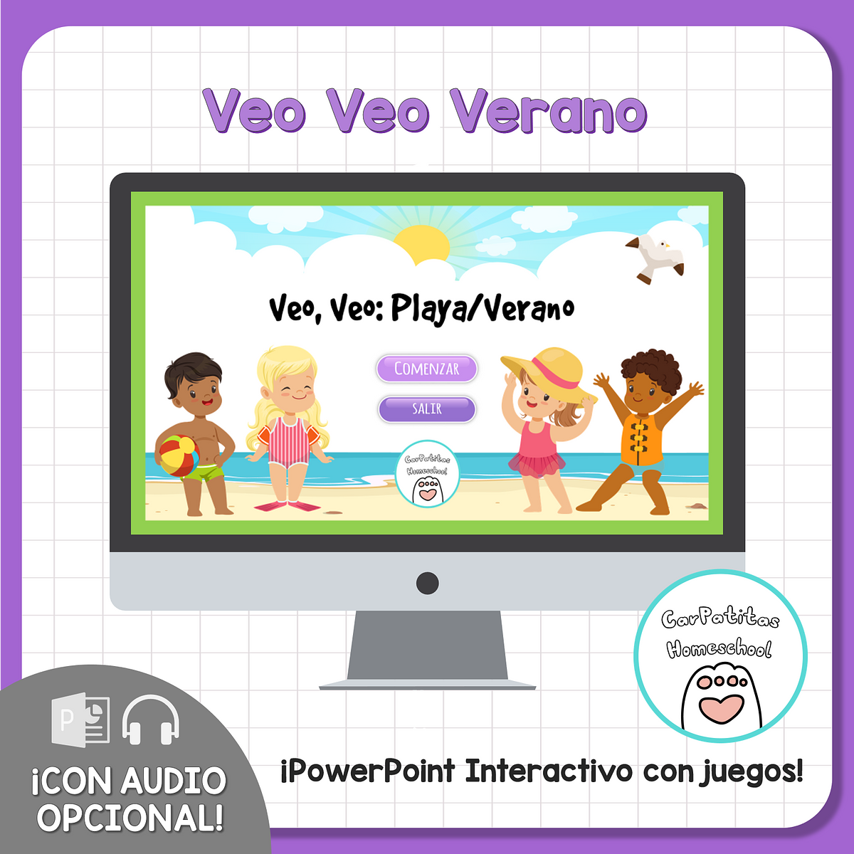 Juego Educativo Veo, Veo Verano | salduu.com
