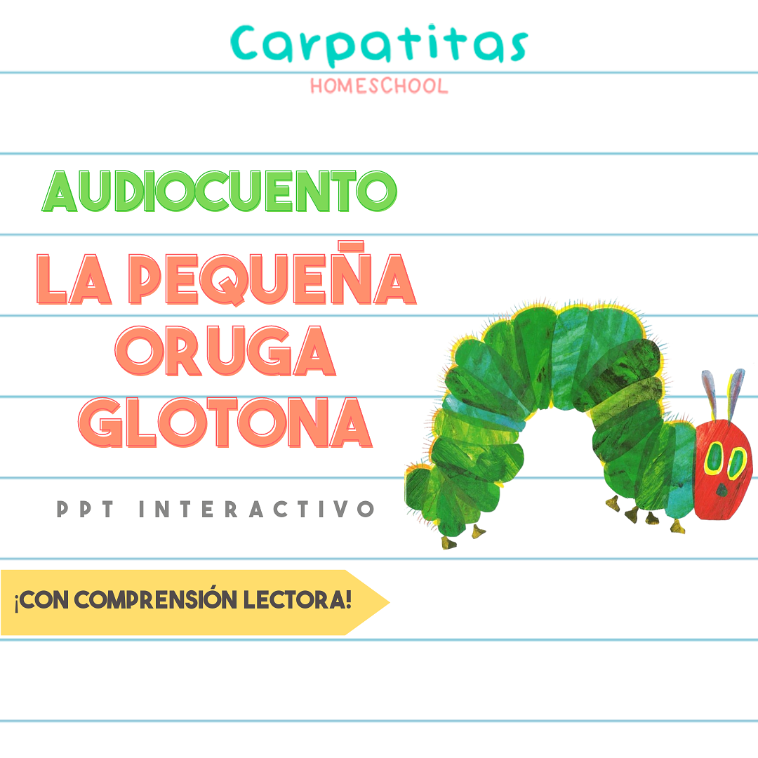 Audiocuento: La Pequeña oruga glotona de Eric Carle | salduu.com