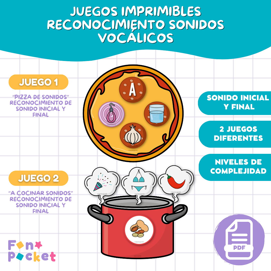 Juegos reconocimiento de sonidos vocálicos | salduu.com