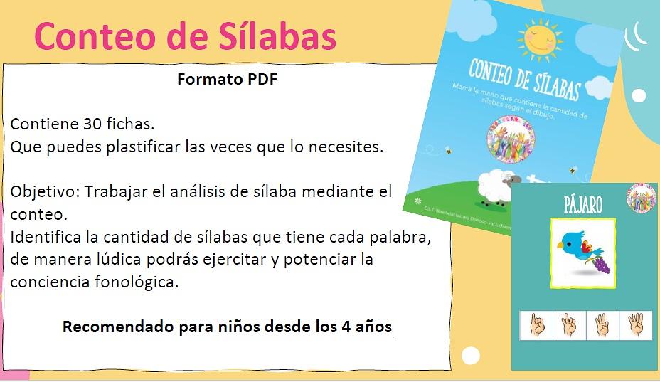 Conteo de sílabas | salduu.com